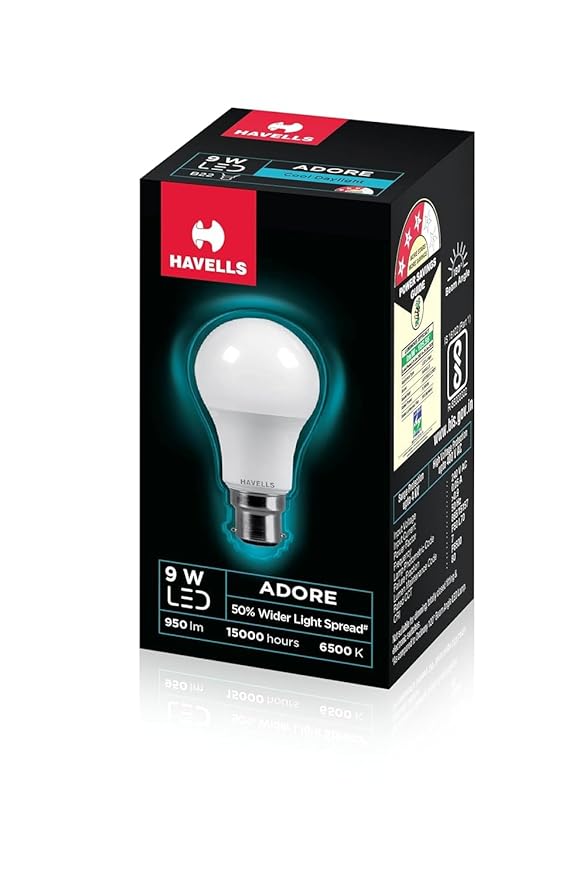 Havells 12w LED Bulb for Home & Office |Cool Day White Light (6500K ...