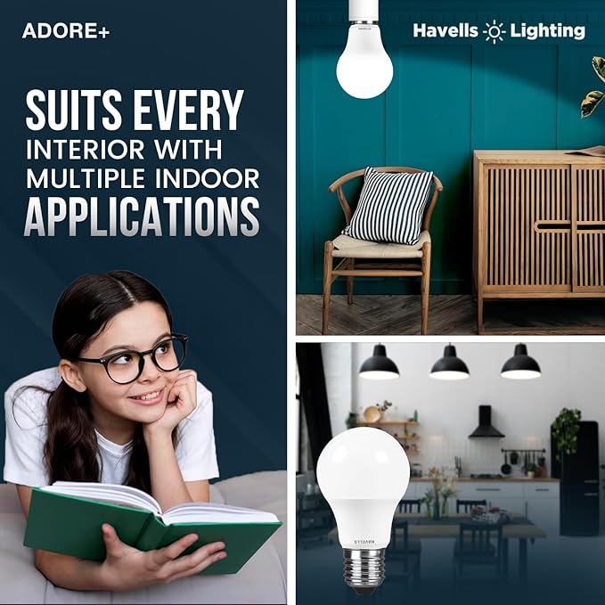 Havells 12w LED Bulb for Home & Office |Cool Day White Light (6500K ...